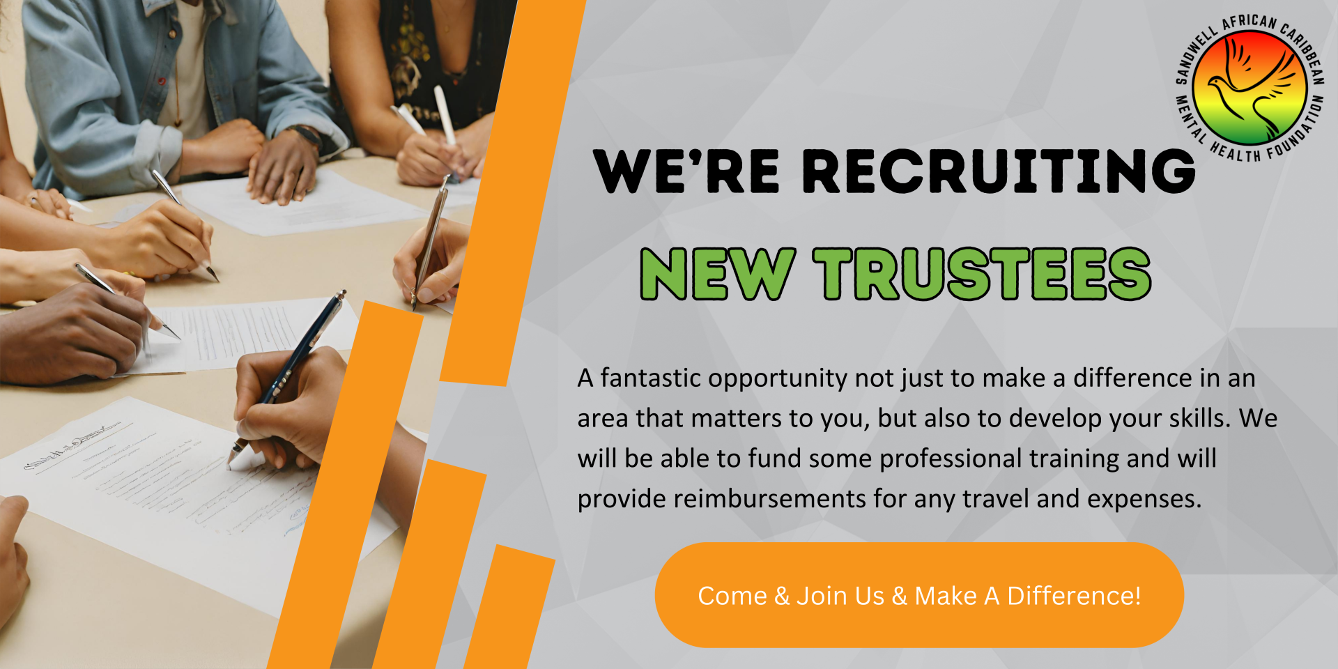 We're Recruiting - New Trustees! - Sandwell African Caribbean Mental ...